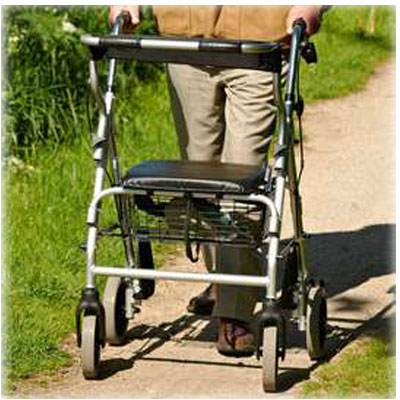 2 in 1 Rollator and Transit Chair | 4 Wheel Walkers | Manage At Home