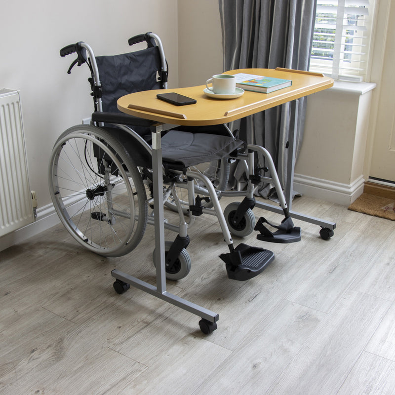 Adjustable Curved Overchair Table | Overchair Tables | Manage At Home
