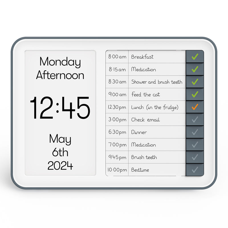 Relish Day Hub - Dementia Reminder Clock | Dementia Clocks | Manage At Home