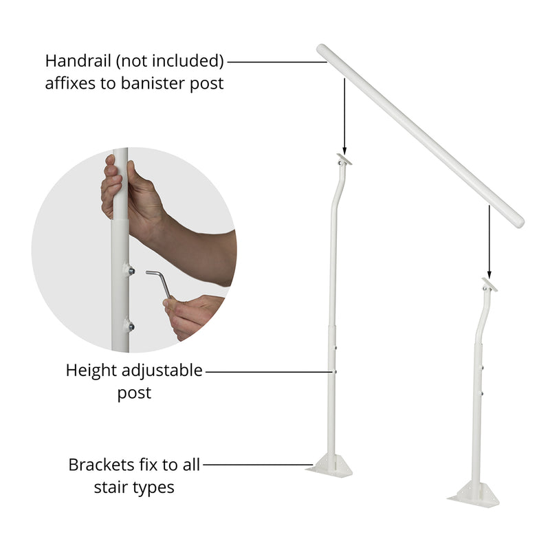 Stair Rail Supports | Grab Rails | Manage At Home
